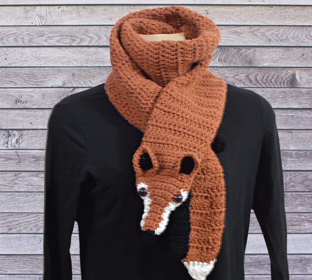 Crocheted Fox Scarf, MADE-TO-ORDER - MavenFair