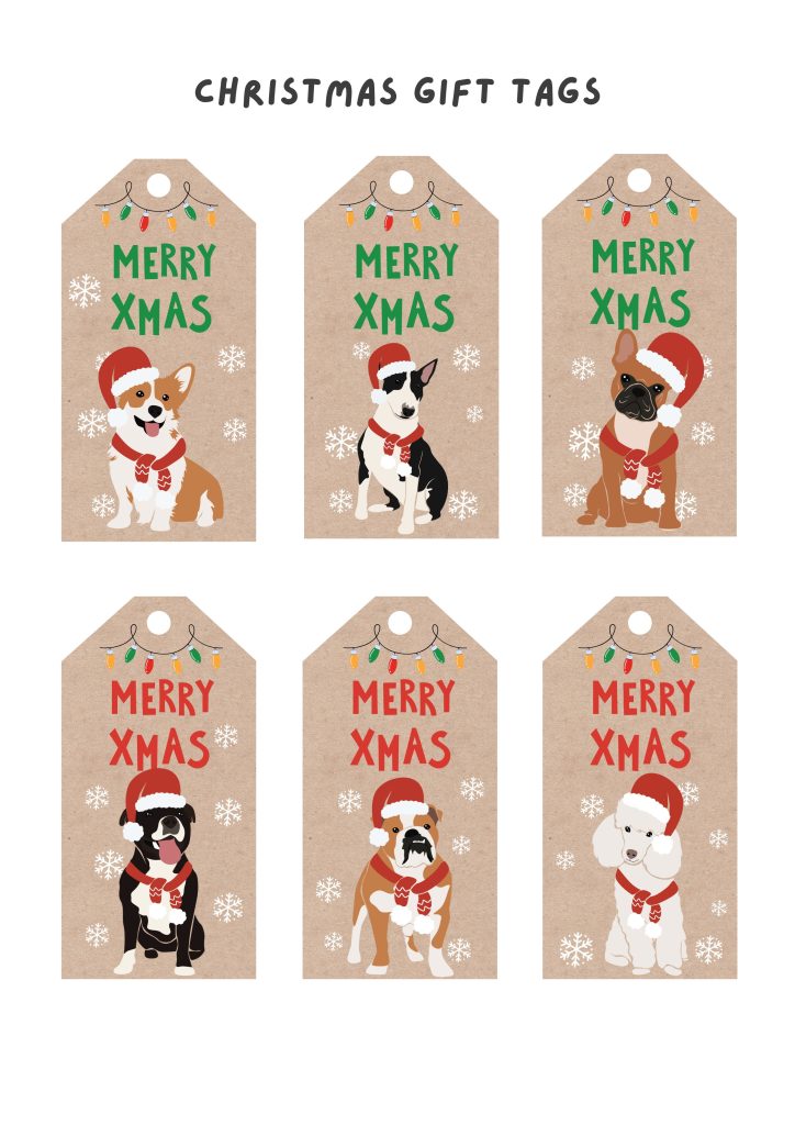 Dog Themed Holiday Gift Tags • MavenFair