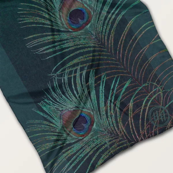Peacock Feather ECO SCARF • MavenFair
